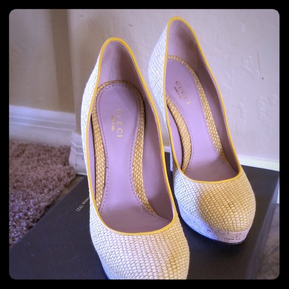 Gucci | Shoes | Gucci Bumblebee Heels | Poshmark